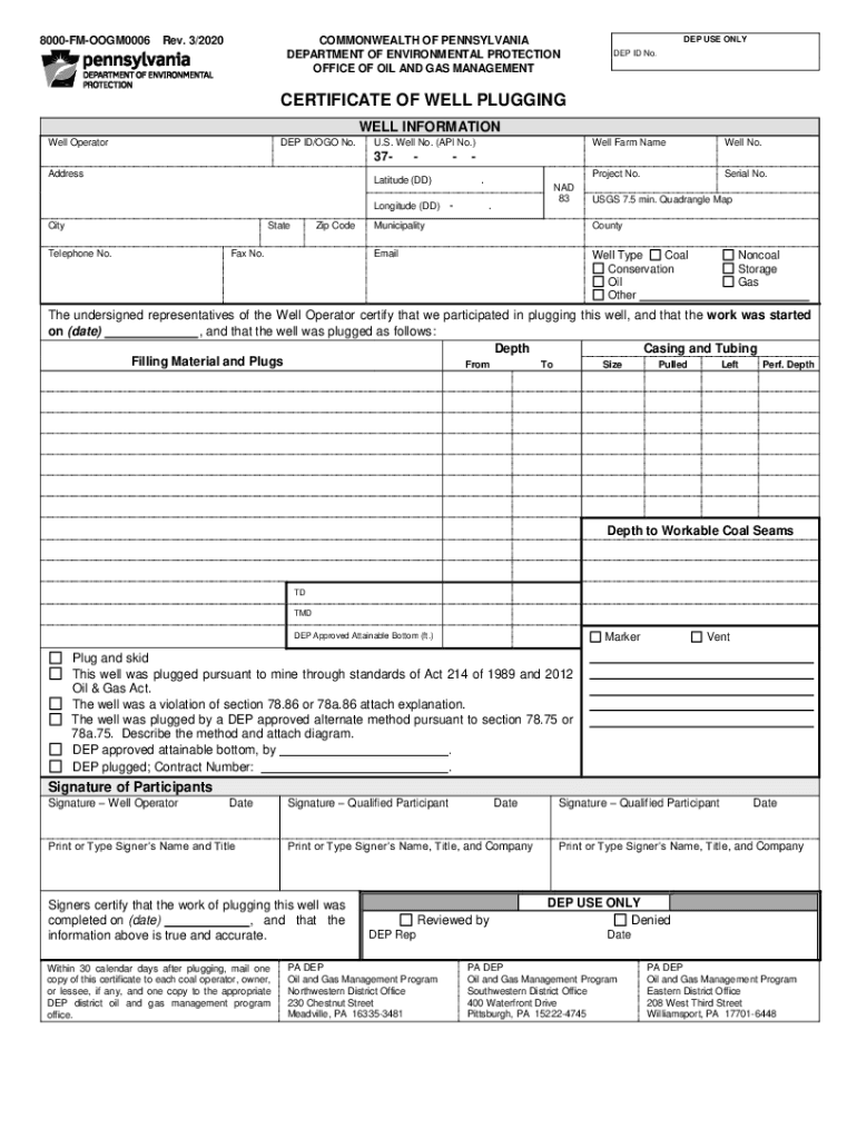 Fillable Online DEP ID No Fax Email Print - pdfFiller