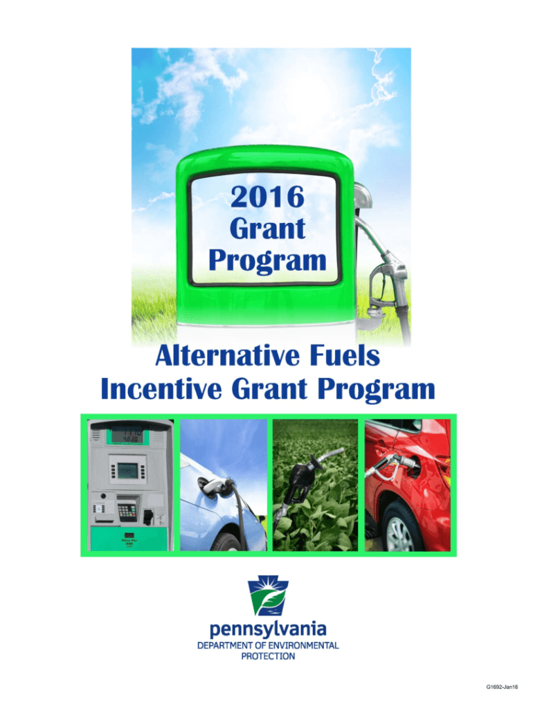 Fillable Online The Pennsylvania Alternative Fuels Incentive Grant ...