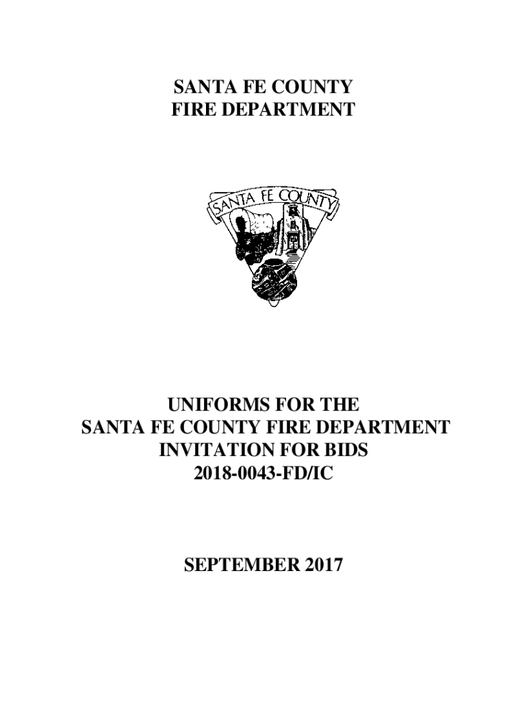 Fillable Online Santa Fe County : Santa Fe County Fire Department ...