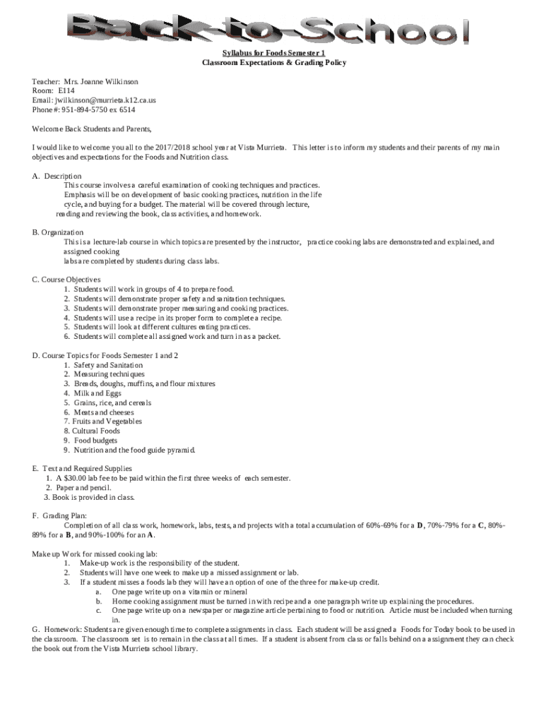 Murrieta Valley Unified School District / Overview Doc Template | pdfFiller