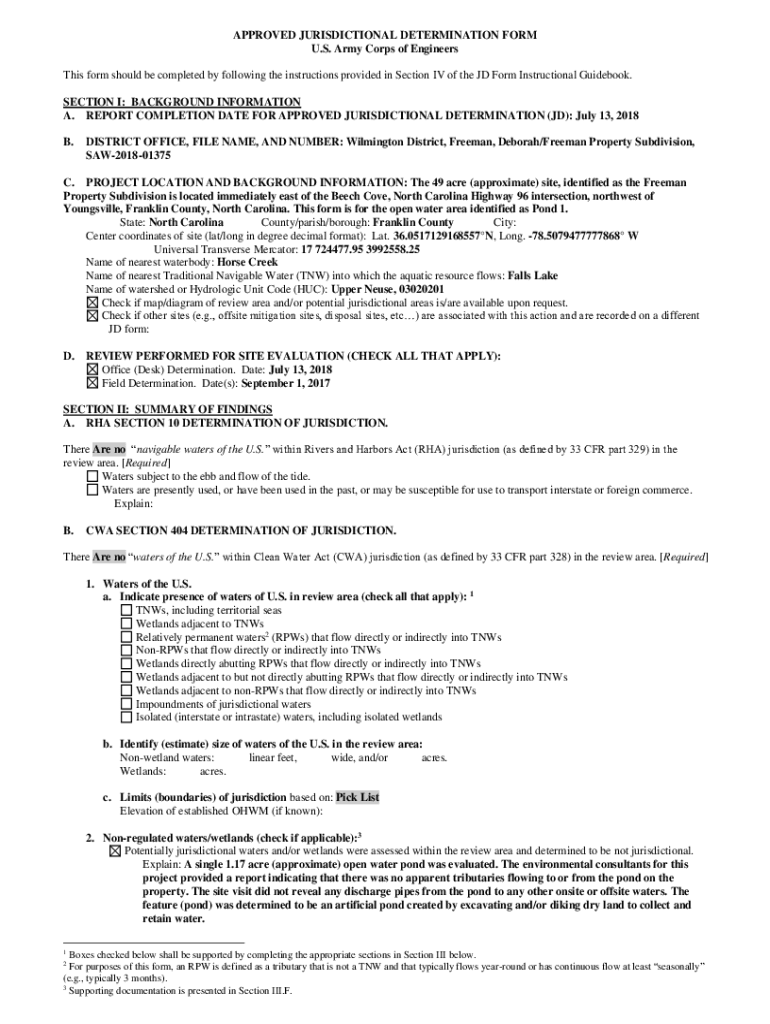 Fillable Online saw-reg usace army REPORT COMPLETION DATE FOR APPROVED ...