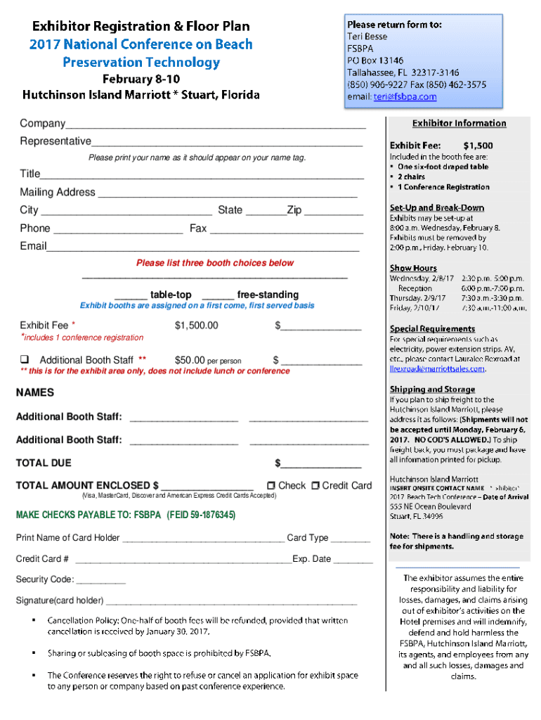 Fillable Online Please list three booth choices below Fax Email Print - pdfFiller