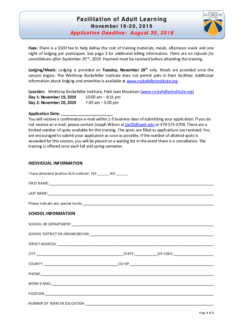 Fillable Online Facilitation of Adult Learning - cpb-us-e1.wpmucdn.com Fax Email Print - pdfFiller