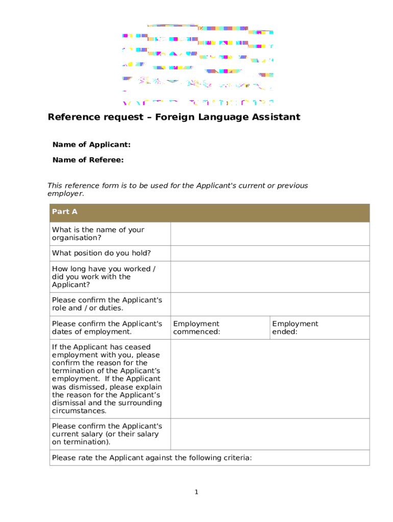 Emp: safer recruitment pack: reference request teaching ... Doc ...