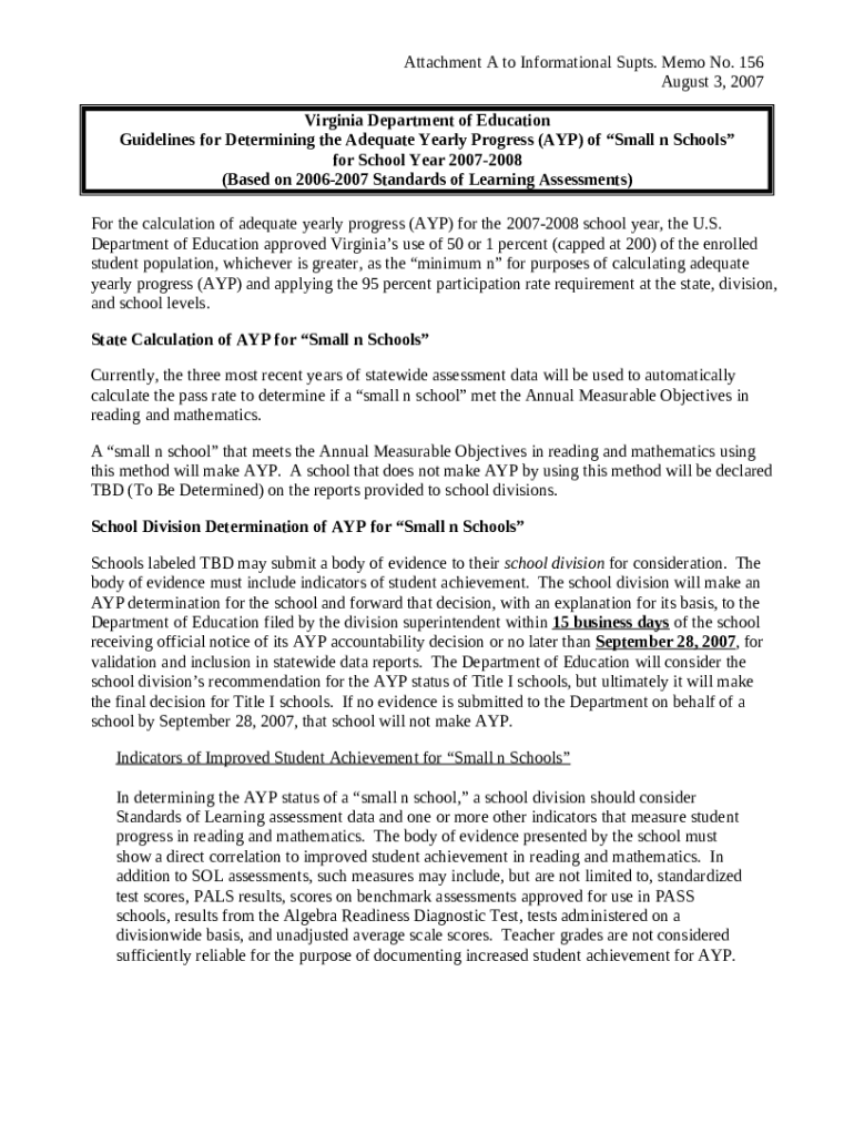 Guidelines for Determining the Adequate Yearly Progress ... Doc ...