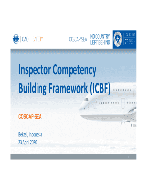 Fillable Online Inspector Competency Building Framework (ICBF) - ICAO Fax Email Print - pdfFiller