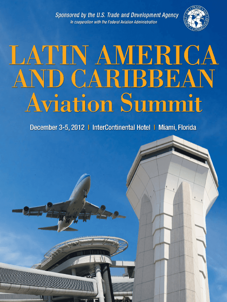Fillable Online Latin America and Caribbean Aviation Summit - ICAO Fax ...
