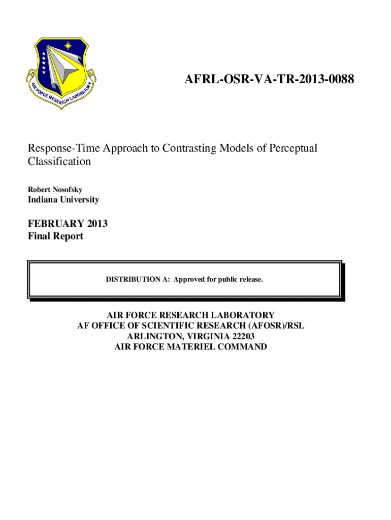 Fillable Online Response-Time Approach to Contrasting Models of Perceptual Fax Email Print ...