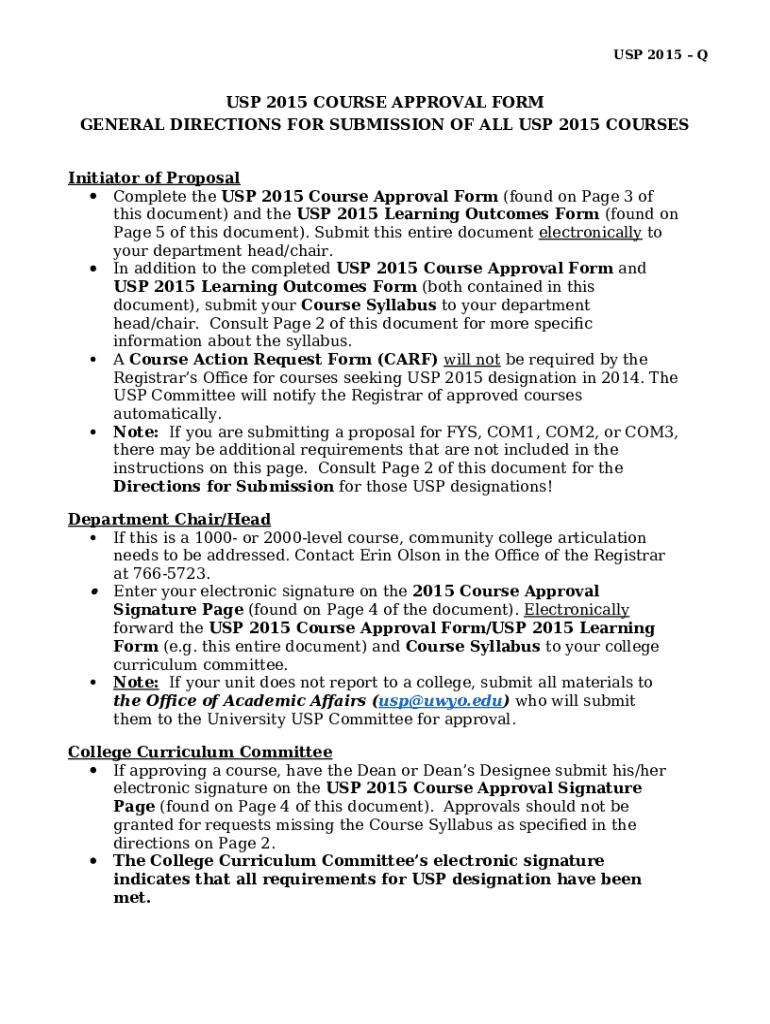 USP: s Doc Template | pdfFiller