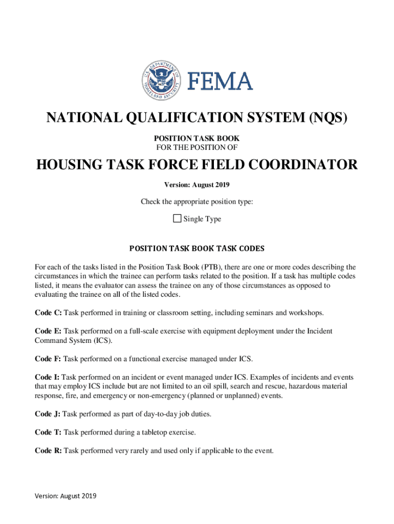Fillable Online national qualification system (nqs) housing task force ...