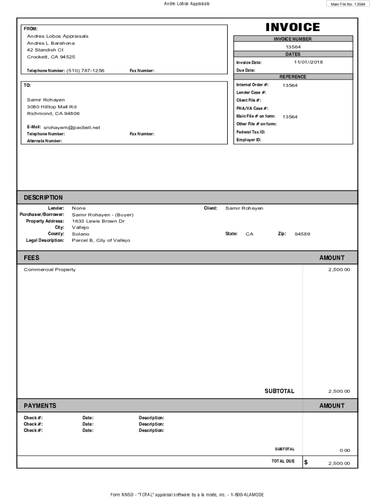 Fillable Online FROM: INVOICE INVOICE NUMBER DATES REFERENCE TO Fax ...
