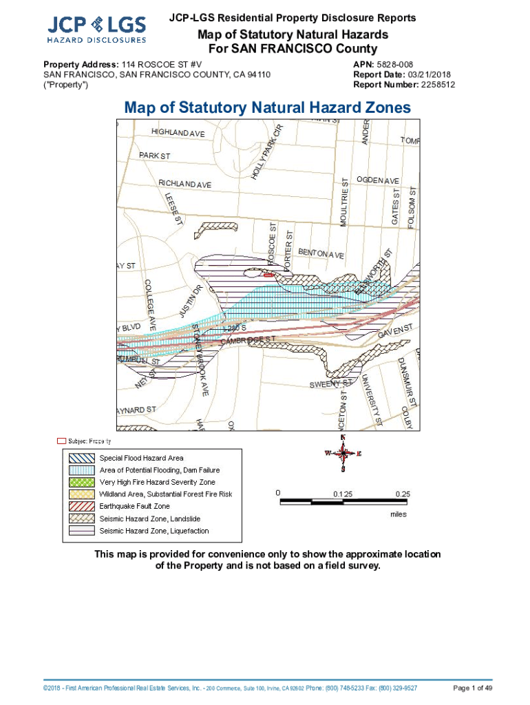 Fillable Online Map of Statutory Natural Hazard Zones - LoopNet Fax ...