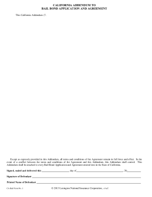 Fillable Online CA-Bail Form No 1 Fax Email Print - pdfFiller