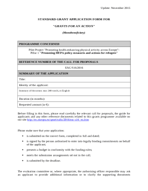 Grant Agreement Template | pdfFiller