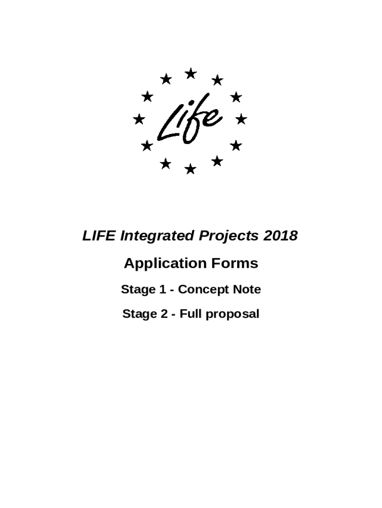 DOC LIFE Integrated Projects 2018 Application s Stage 1 - ec europa Doc ...