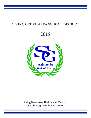 Fillable Online Spring Grove Area High School Cafeteria Fax Email Print ...