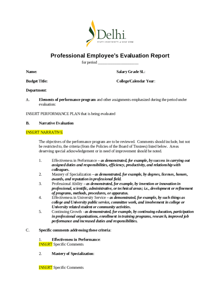 The City of Brady Perance Appraisal System is designed ... Doc Template ...