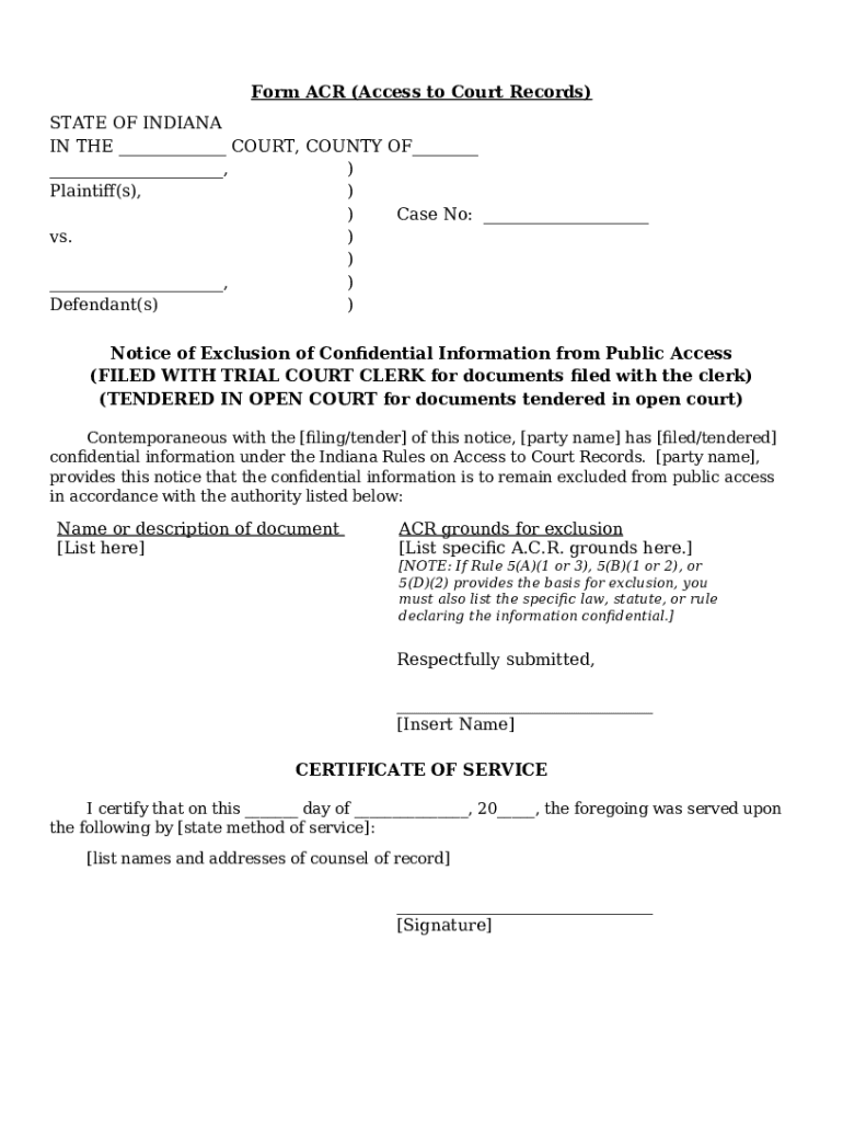 Acr Doc Template PdfFiller