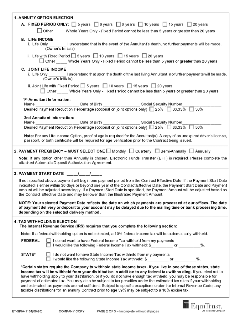 Fillable Online ET-SPIA-1101 Fax Email Print - pdfFiller