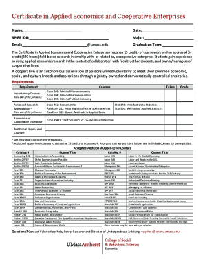Fillable Online Certificate in Cooperative Enterprises Form Fax Email ...