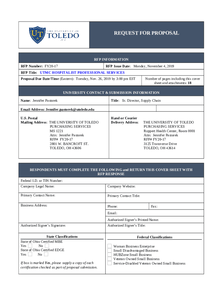 Applicant Tracking System The University of Toledo RFP FY21-18 Doc ...
