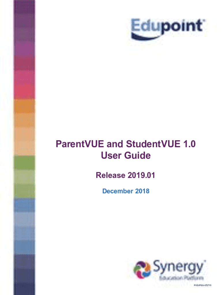 Fillable Online ParentVUE and StudentVUE 1.0 User Guide Fax Email Print ...
