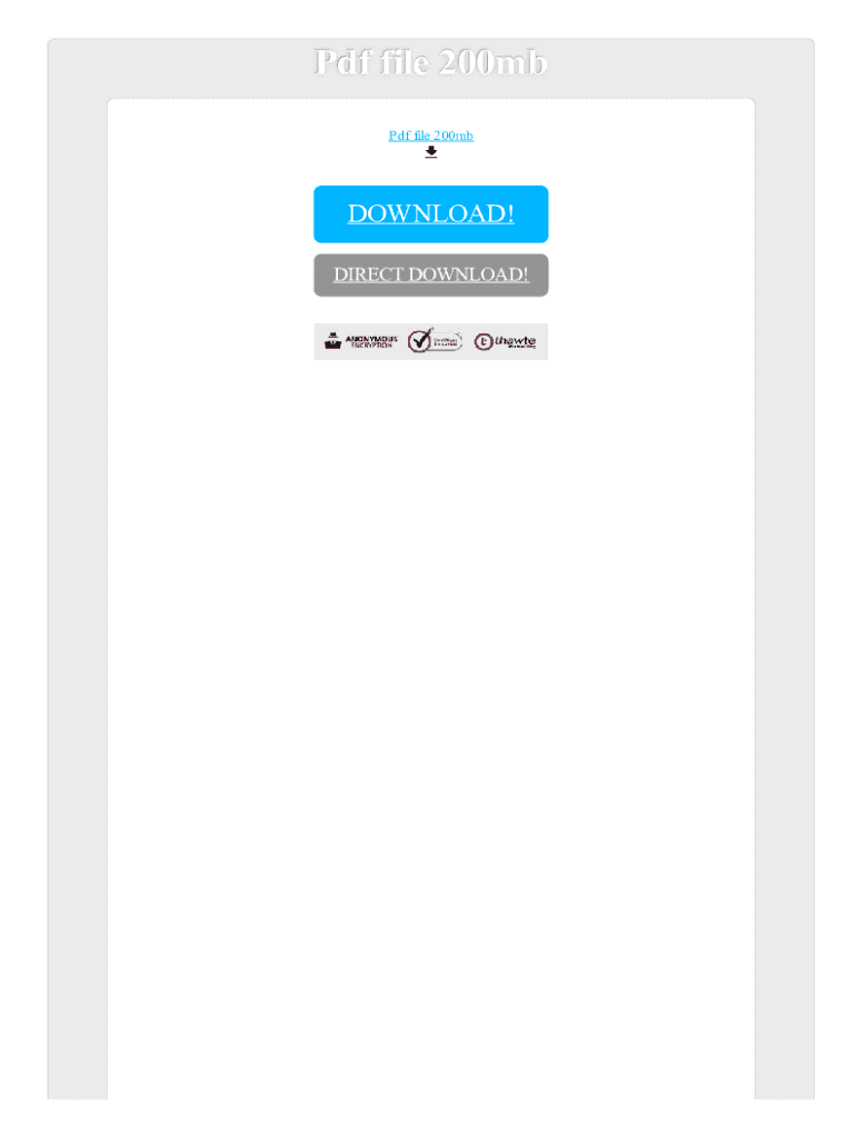 Fillable Online Pdf file 200mb Fax Email Print - pdfFiller