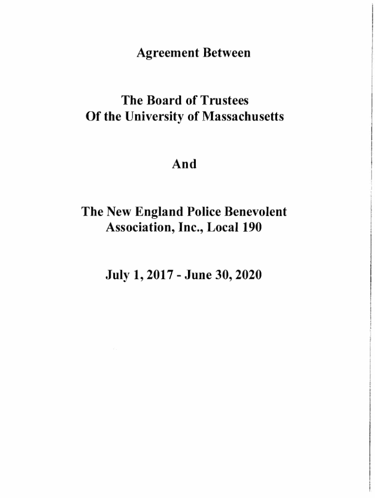 Fillable Online NEPBA Collective Bargaining Agreement - UMass Amherst ...