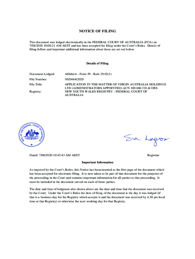 Fillable Online Affidavit of Vaughan Neil Strawbridge - Federal Court ...