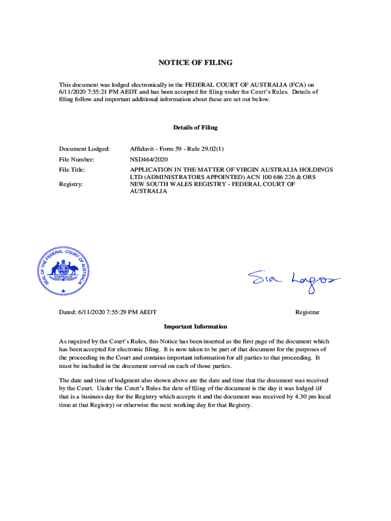 Fillable Online Affidavit of Vaughan Strawbridge - Federal Court of ...