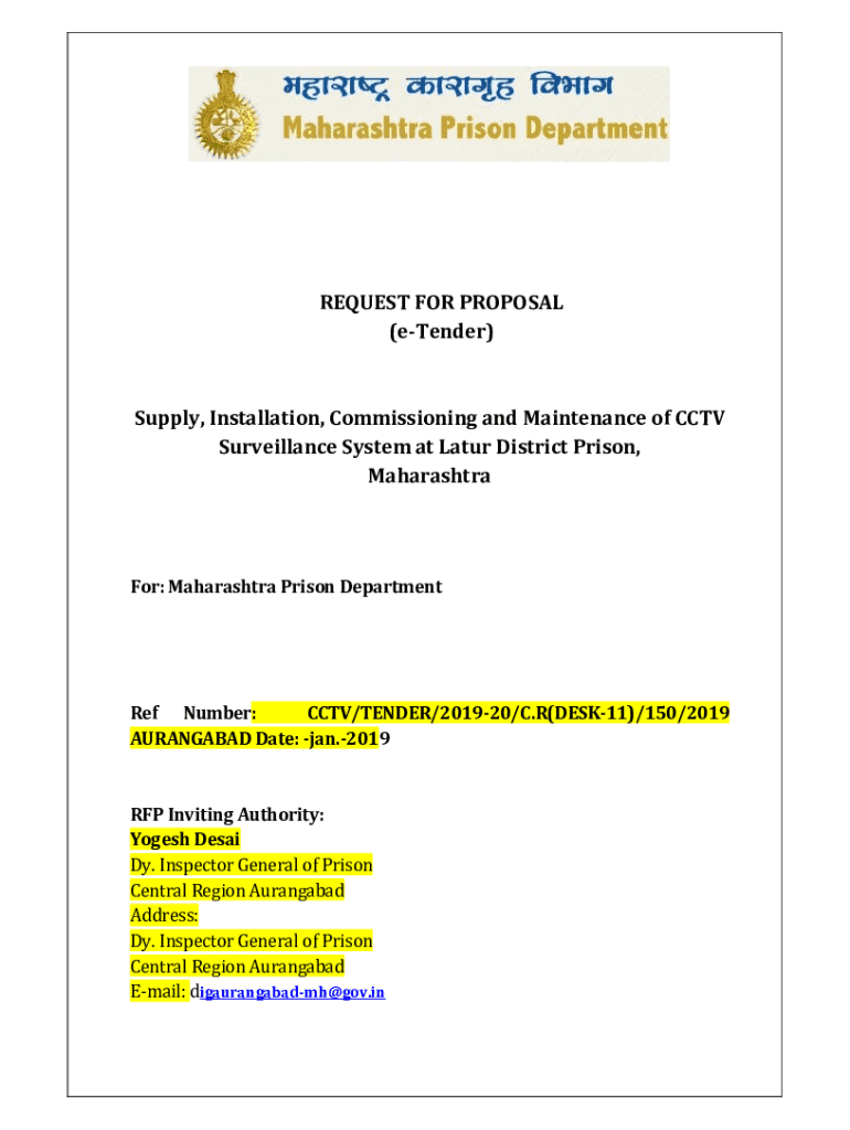 Cctv Installation Proposal Cover Letter Pdf - Fill Online, Printable ...