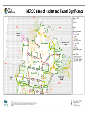 Fillable Online NEROC sites of Habitat and Faunal Significance - City ...