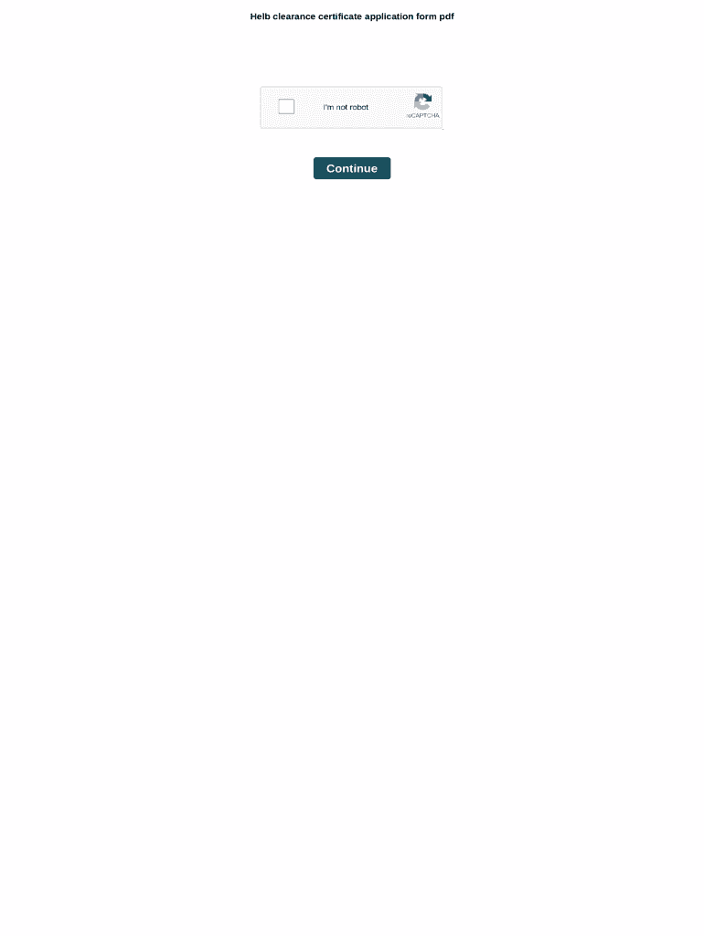 HELB Clearance Certificate Application Form - Blank Fillable Template ...