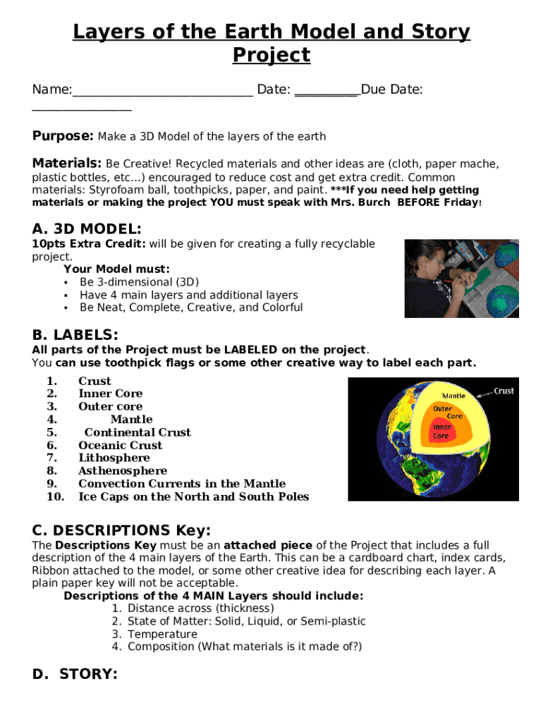Layers of the Earth Project - images - images pcmac Doc Template ...