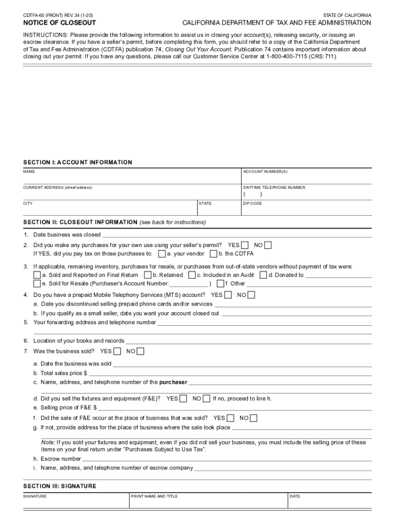 Sellers California Form - Fill Online, Printable, Fillable, Blank ...