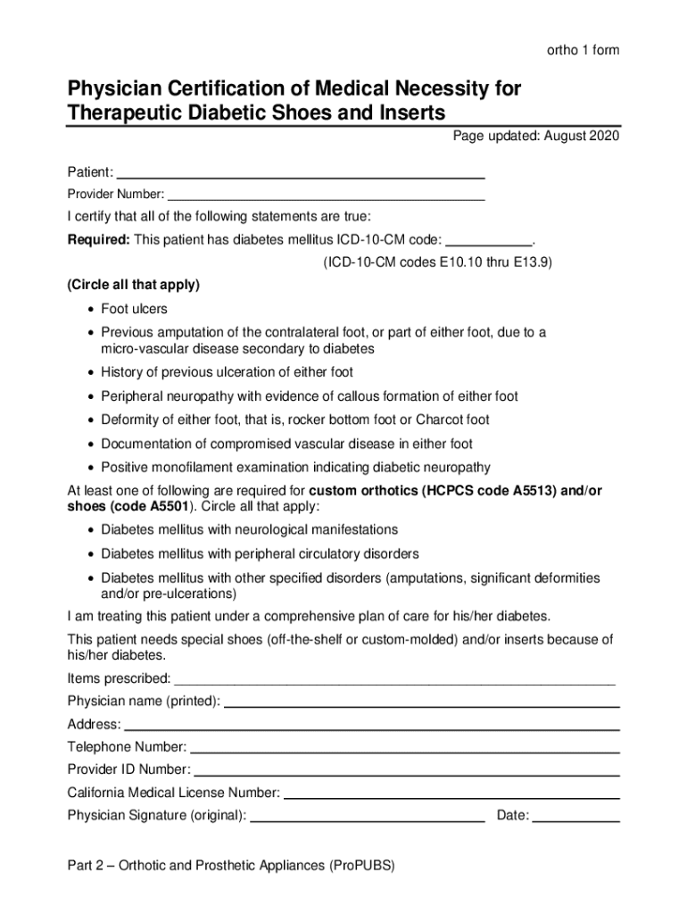 Fillable Online files medi-cal ca Form: Physician Certification of ...
