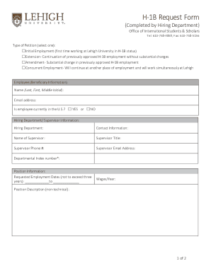 Fillable Online global lehigh H1b Support Letter Sample Fax Email Print ...