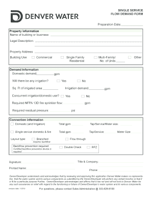 Fillable Online denverwater Landscape Restoration Options Form Fax ...
