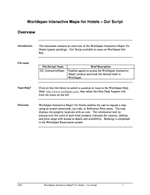 Fillable Online Interactive Maps for Hotels - Go - Global Learning ...
