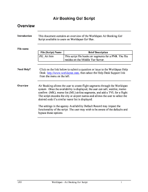 Fillable Online Air Booking Go Fax Email Print - pdfFiller