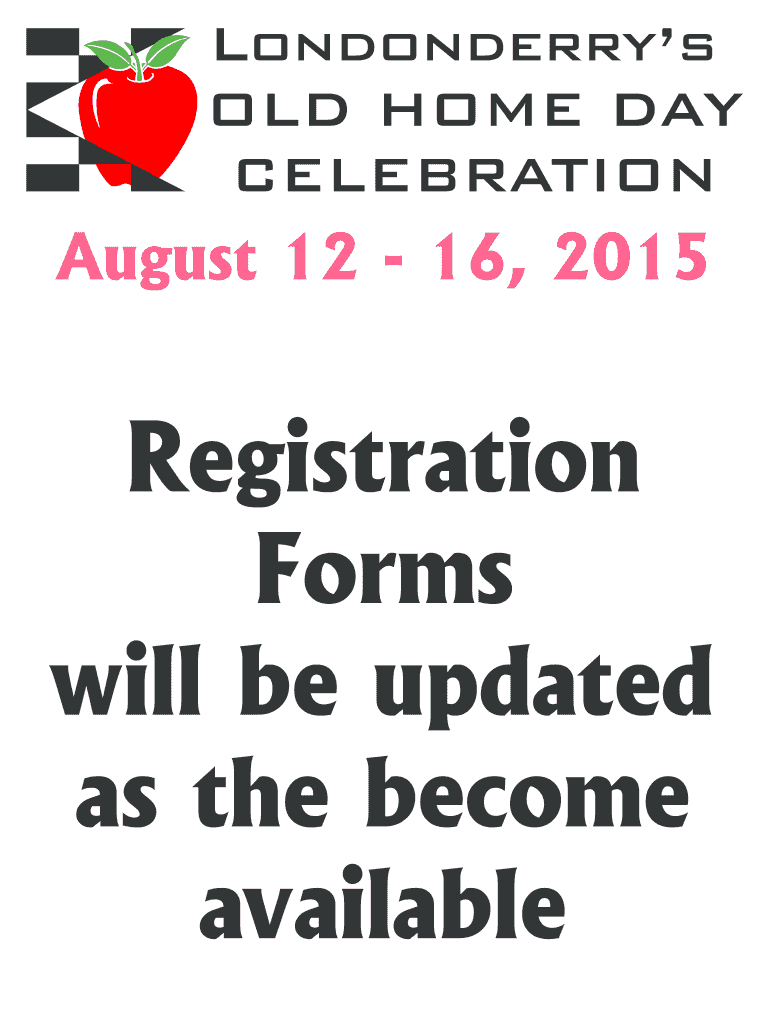 Fillable Online Baby Contest Form - Londonderry Old Home Day Fax Email ...