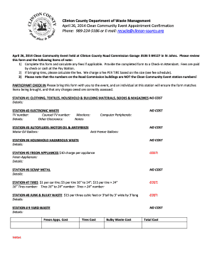 Fillable Online clinton-county Blank Confirmation Form Fax Email Print ...
