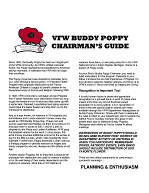 Fillable Online VFW BUDDY POPPY Fax Email Print - pdfFiller