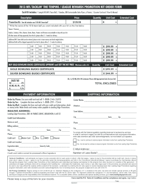 Fillable Online NFL 2013 kit order form - Leading Edge Promotions Fax ...