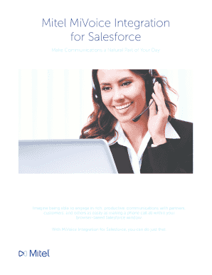 Fillable Online Mitel MiVoice Integration Fax Email Print - pdfFiller