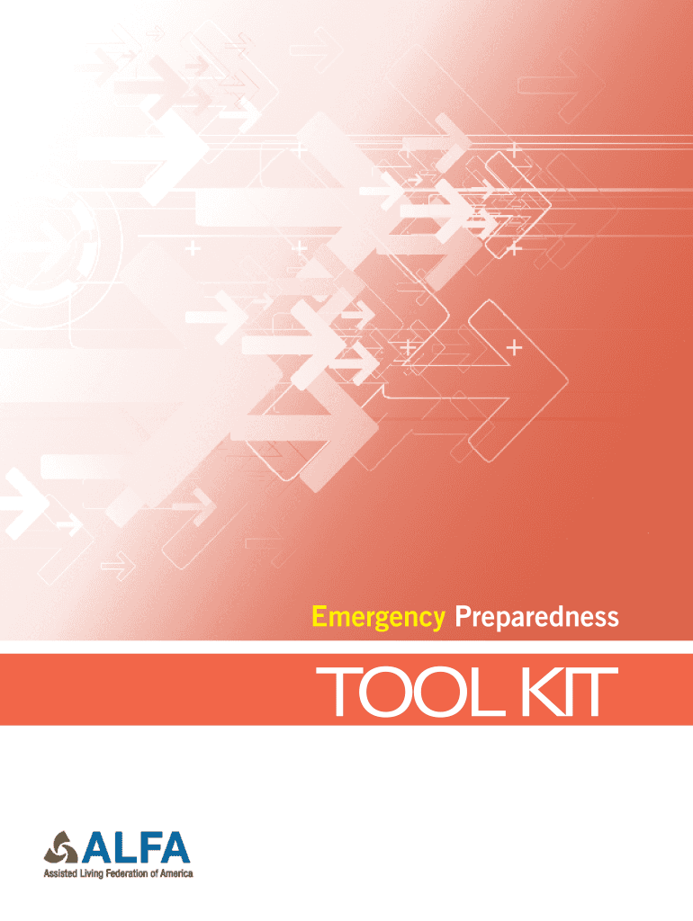 Fillable Online alfa Emergency Preparedness Tool Kit - Assisted Living ...