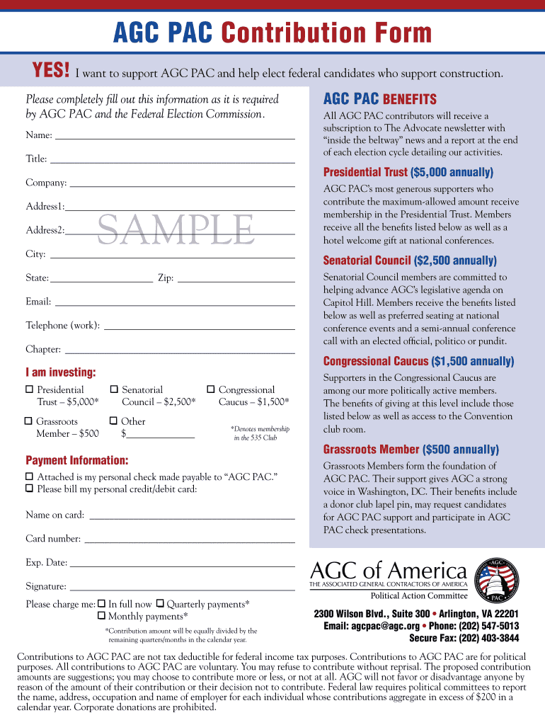 Fillable Online chapters agc BIM Unit 1 February 4 Registration Fax ...