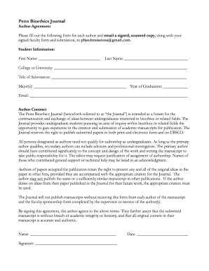 Fillable Online revised author form text.docx Fax Email Print - pdfFiller