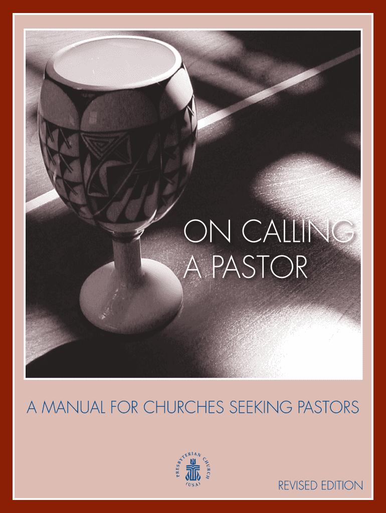 Fillable Online presbyteryofarkansas On Calling a Pastor Church ...