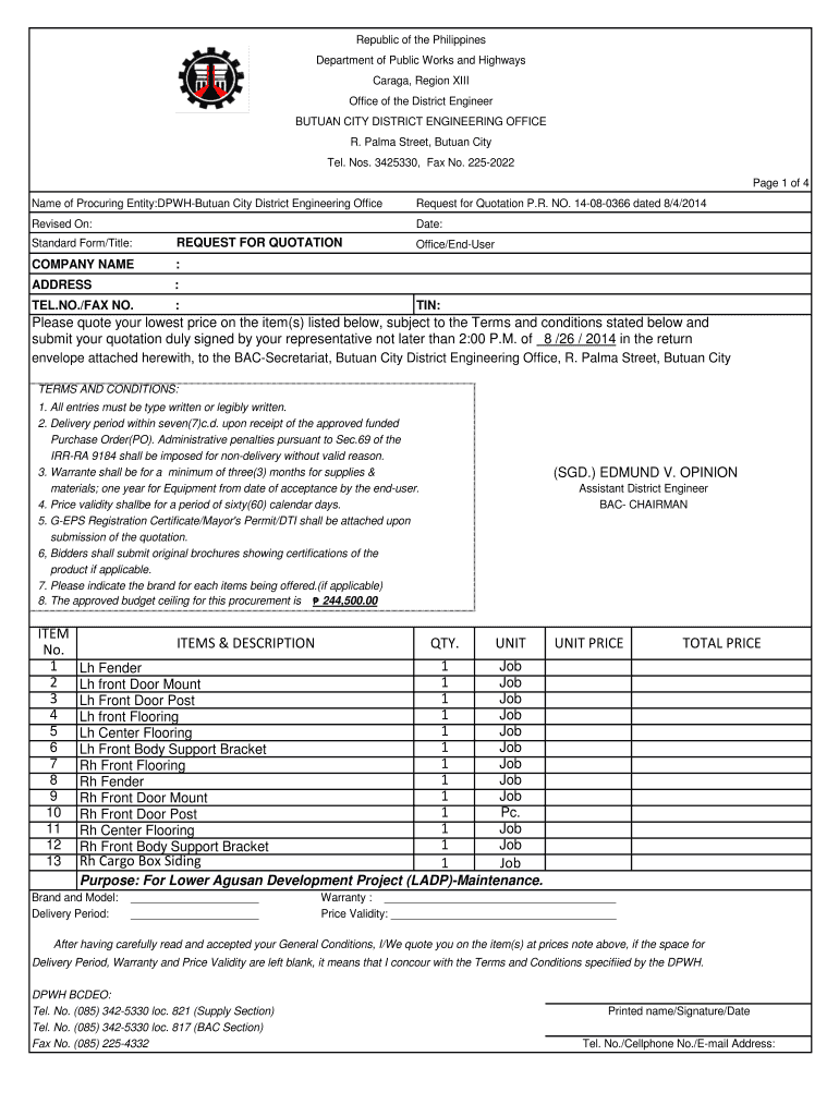 Fillable Online ITEM No 1 1 2 1 3 1 4 1 1 1 1 1 1 1 1 1 Rh Cargo Box bb ...